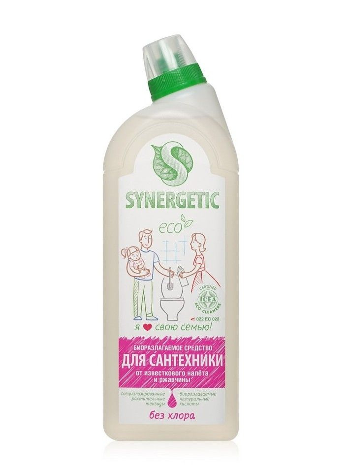 Synergetic Кислотное средство для сантехники от налета и ржавчины 1 л ...
