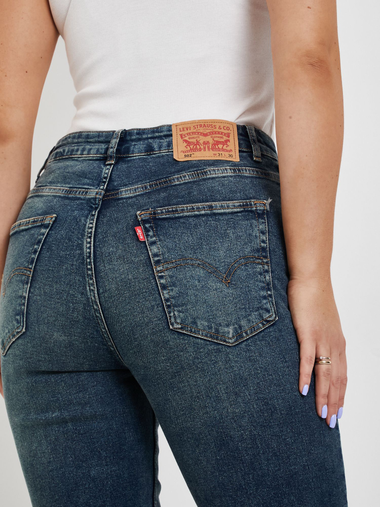 Джинсы Женский Levi's зеленовато-синий Хлопок, Эластан, размер 48 Турция На любой сезон купить c ...