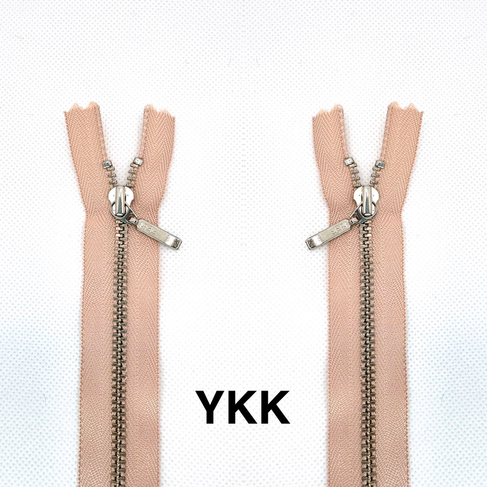 Молния YKK металлическая 16 см Т3, неразъемная, 2 шт, никель/бежевый 005 купить на OZON по ...