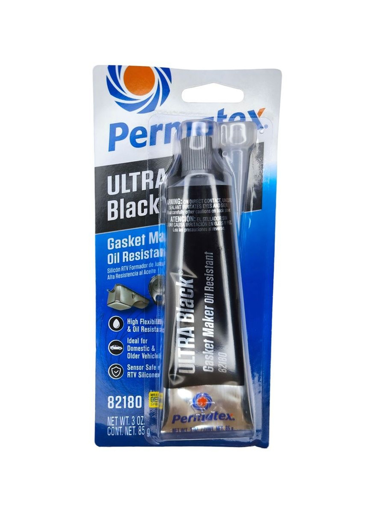 Permatex ULTRA Black 82180 (85 гр.) Маслостойкий герметик для создания ...