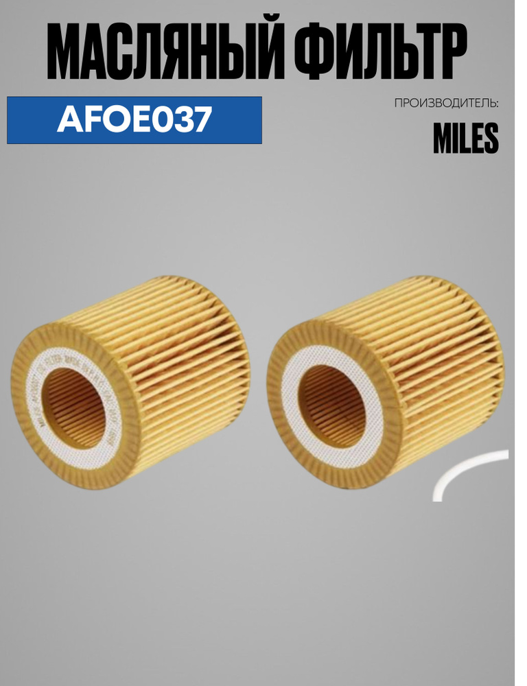 Фильтр масляный (вставка) MILES AFOE037 для Skoda Fabia 1.2 (2001-), VW ...