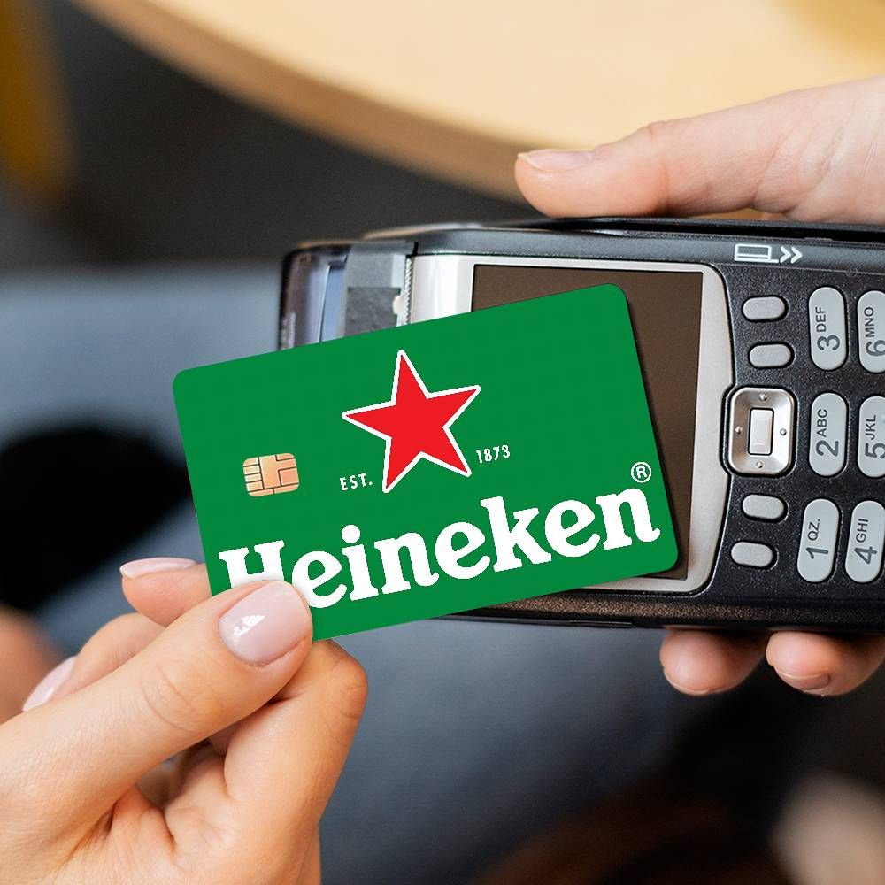 Хайнекен Бебида Логотип Heineken Bebida Logo Card Stickers Наклейка для ...