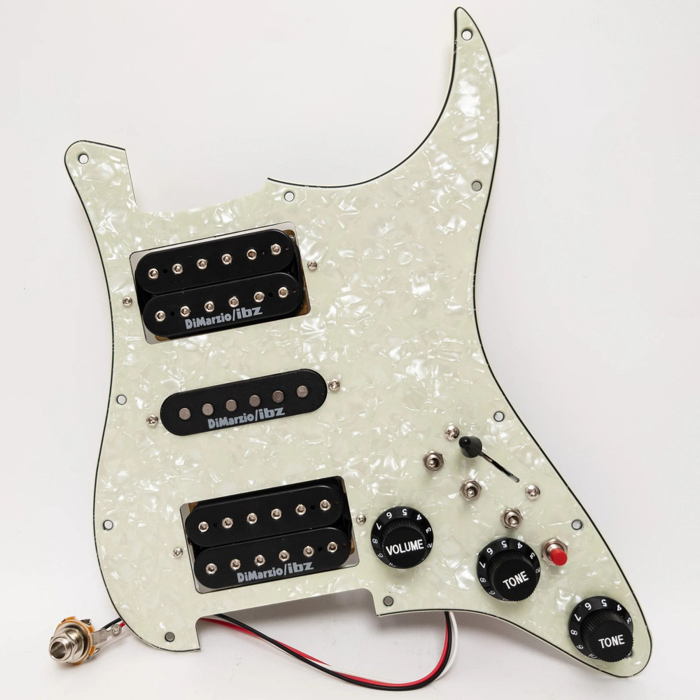 Предварительно смонтированный HSH Strat Guitar Pickguard Coil Split ...