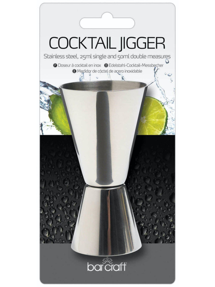 Kitchen Craft джиггер 25/50 мл двойной металлический серия Bar Craft ...