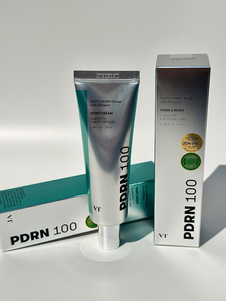 Обновляющий капсульный крем с ПДРН 10% и азуленом VT Cosmetics PDRN ...