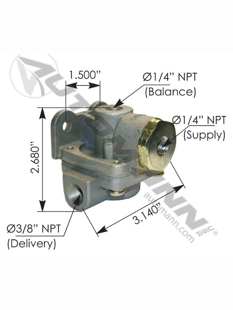 Кран воздушный быстрого растормаживания FLC, VOLVO VNL, 289714 купить ...