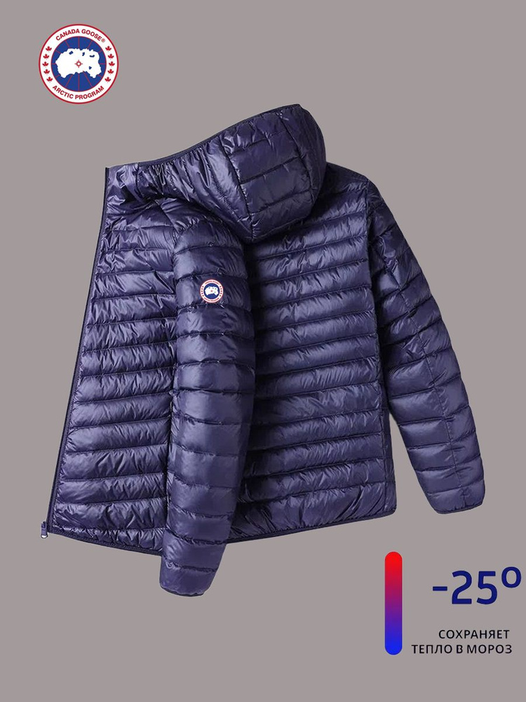 Пуховик Мужской, Женский Canada Goose Карманы, Цепочка прозрачный ...