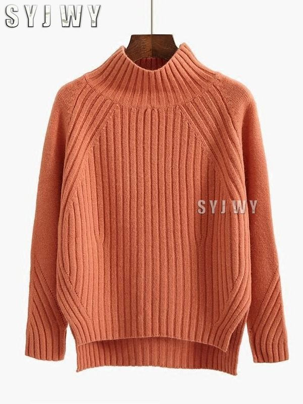 Свитер Женский SYJWY перламутрово-розовый Синтетика, размер 40 Без застежки полуприлегающий ...