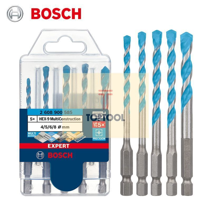Набор сверл Bosch 2608900585 с шестигранным хвостовиком, 5 шт., сверла ...