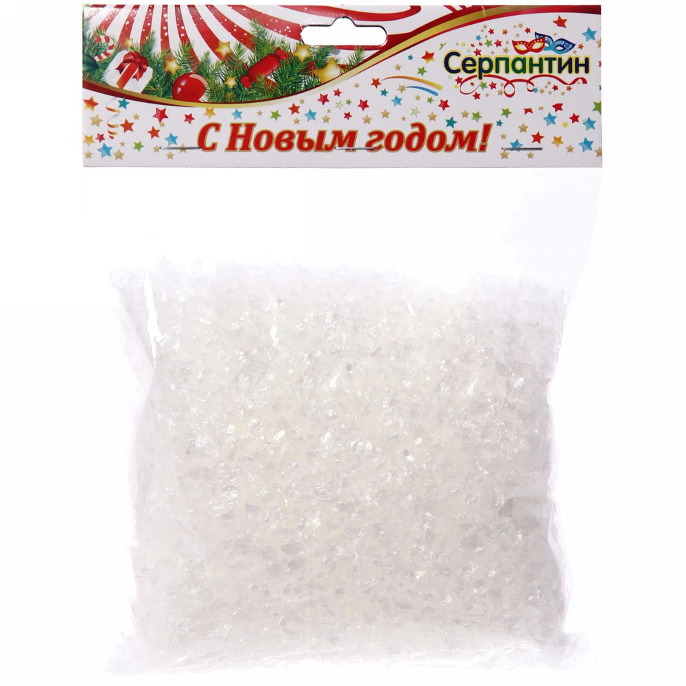 Искусственный снег 16*16 см (100г) купить c доставкой на OZON по низкой ...
