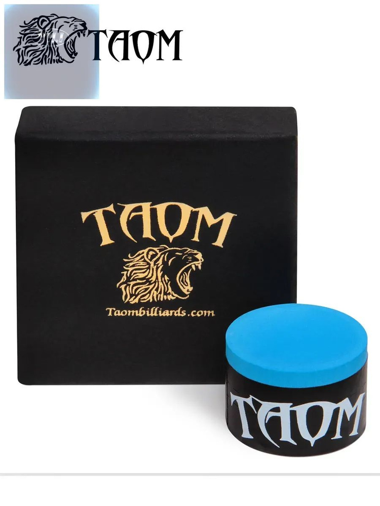 Мел для бильярда Taom Pyro Chalk Blue в индивидуальной коробке, 1 шт ...