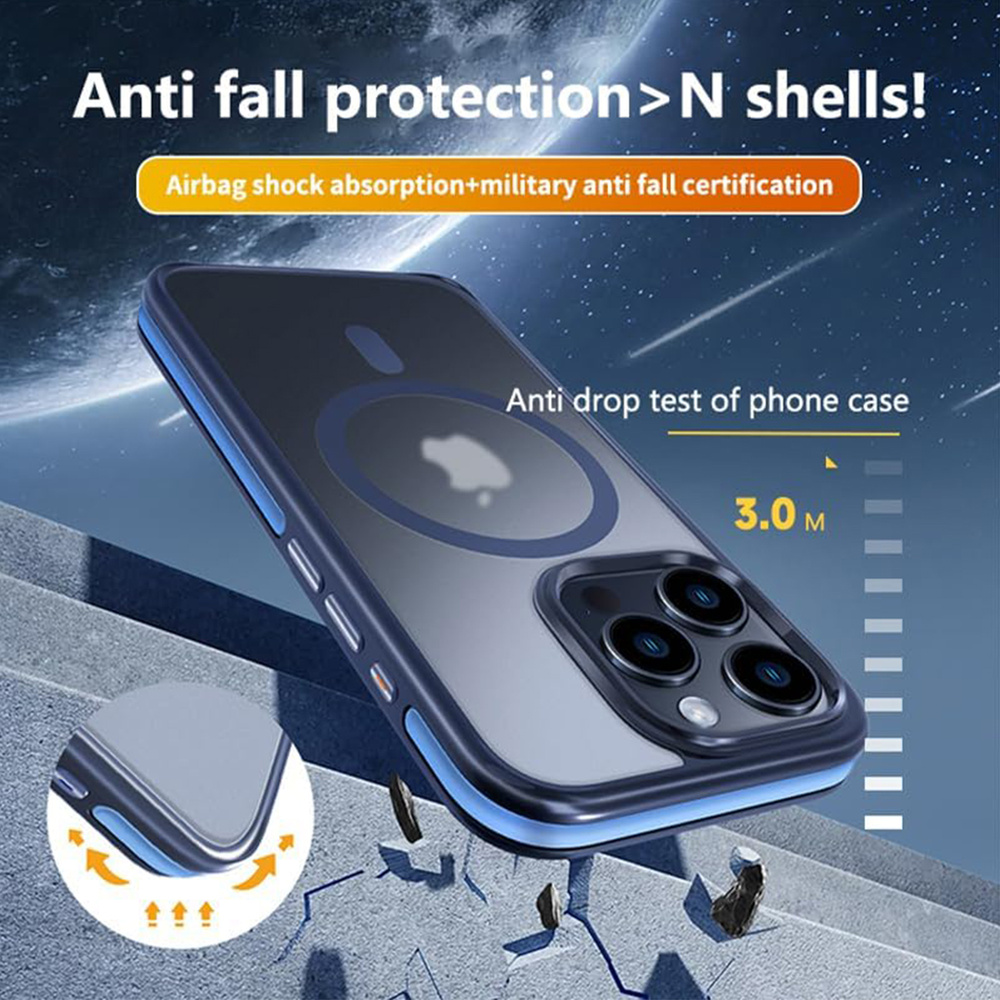 Магнитный для iPhone 16 / 16Pro / 16roMaxCase, обновленная полная защита камеры, совместима с ...