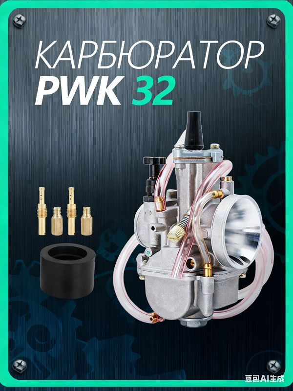 Карбюратор PWK32 для двигателей от 250cc до 300cc, диффузор диаметром 32 мм. - арт. PWK 32 ...