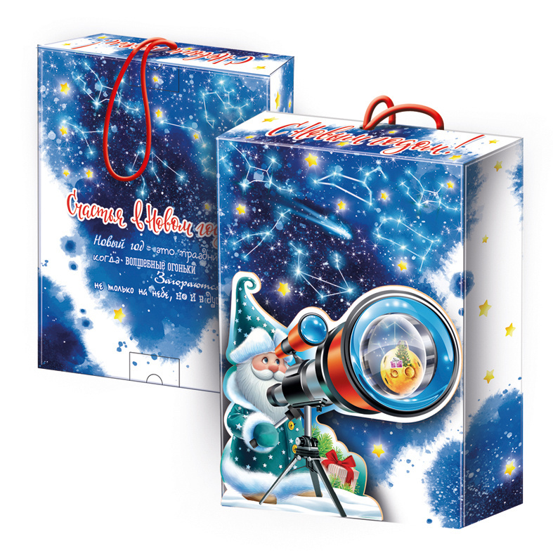 Новогодний подарок ребенку Азбука Праздника Звездочёт, 1100г Россия ...