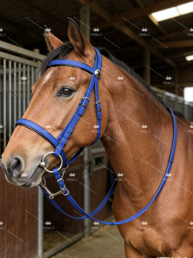 Оголовье для лошади. Комплект повод, трензель, уздечка. Размер FULL ...