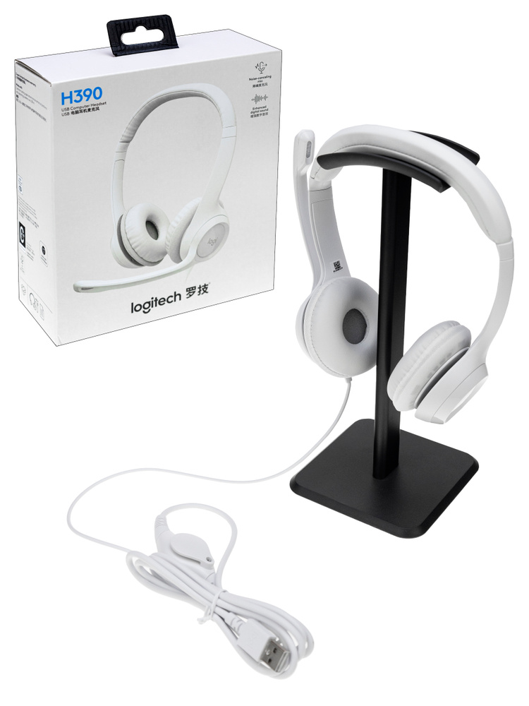 Накладные Накладные Logitech USB Headset H390 Проводное 32.0 H390-1 ...
