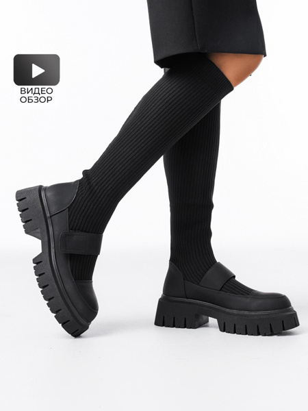 Сапоги Женский Obba, размер 40 черный Демисезон F Платформа Кисточки Липучки купить c доставкой ...