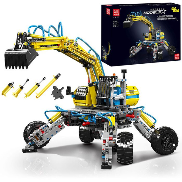 Конструктор Mould King 17060 Вездеходный экскаватор, 1392 детали, подарок на день рождения ...