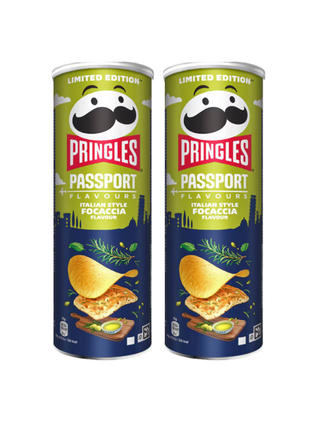 Чипсы Pringles Passport Italian Foccacia / Итальянская Фокачча, 2 уп по ...