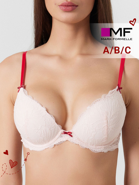 Бюстгальтер Женский Mark Formelle на косточках, размер 75C розовый Кружево Повседневный Беларусь ...