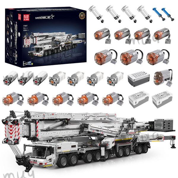 Конструктор Mould King 17007 Кран Ultimate Liebherr LTM 11200 белый ...
