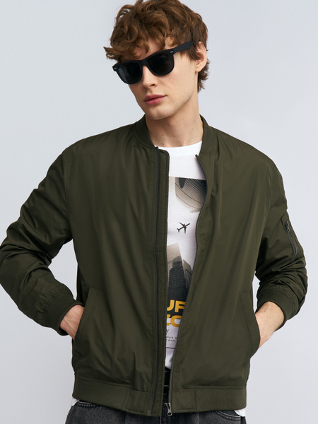 Ветровка Мужской Zolla хаки Полиэстер, размер 52 Лето Китай купить c доставкой на OZON по низкой ...