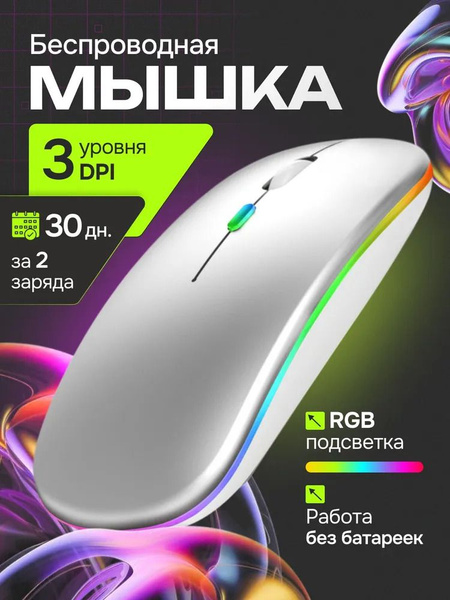 Мышь беспроводная BESTFIX беспроводная shubiao , серебристый,1 купить c ...