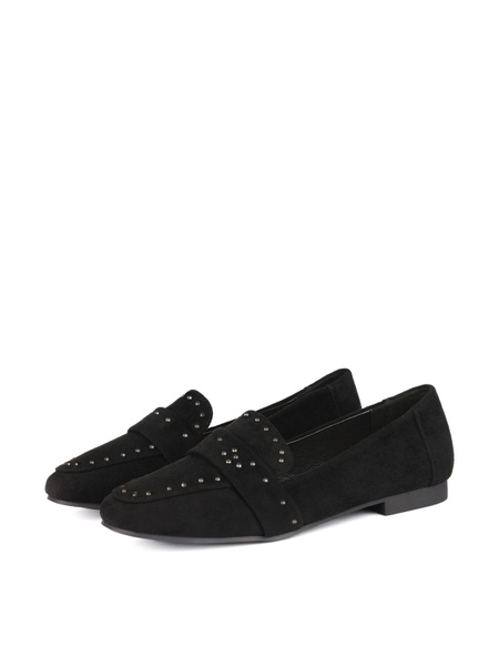 Лоферы Женский Instreet черный, размер 38 Толстый каблук На любой сезон 4 Без застёжки Россия ...