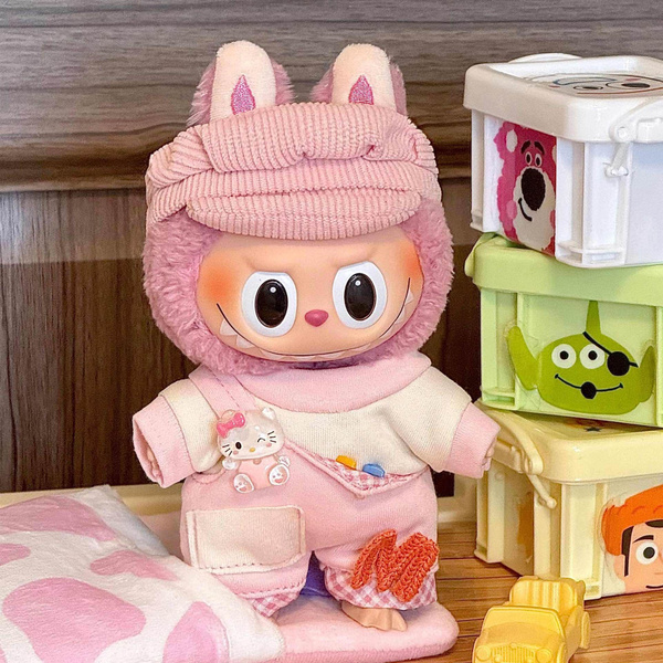 Костюм сидящей куклы Лабубы (подходит для вечеринок 1-го и 2-го ...