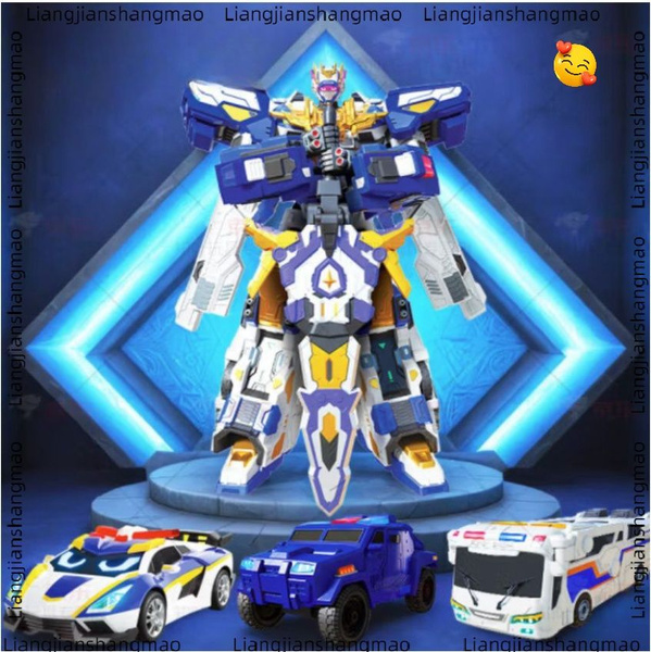 Эксклюзивный три в одном трансформер 30 см Сияющий синий громовой ...