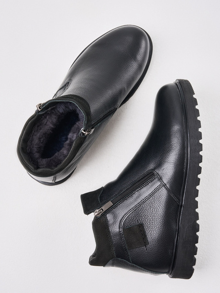 Ботинки Мужской KAFSH черный, размер 45 Зима R (средняя) Молния ...