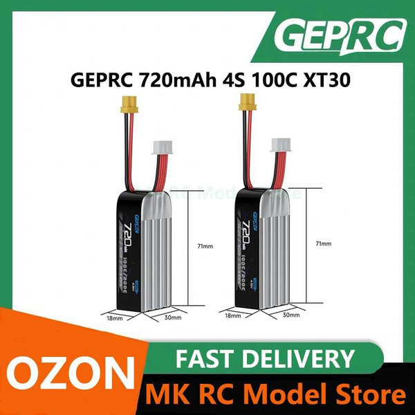 GEPRC LiHV 4S 720mAh 100C Battery XT30 Аксессуары для игрушечных машин купить на OZON по низкой ...