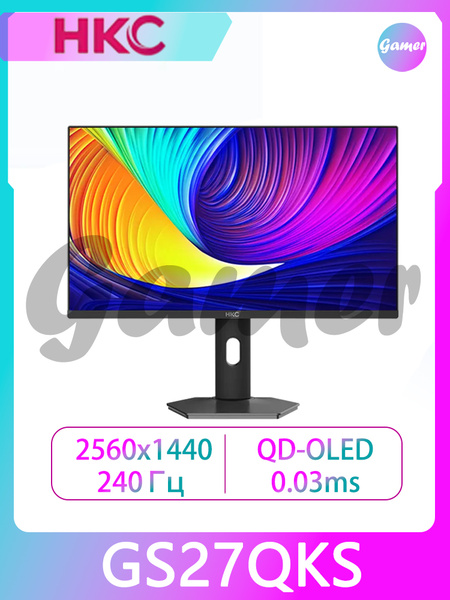 HKC 26.5" Монитор GS27QKS, черный купить на OZON по низкой цене ...