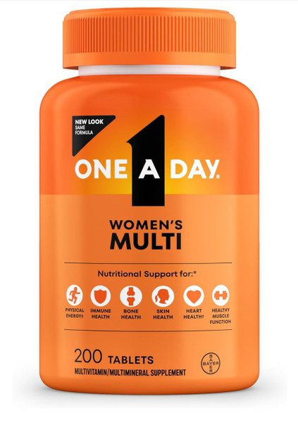 Витаминно-минеральный комплекс One A Day формула для женщин, 200 шт ...