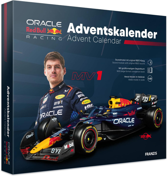 FRANZIS 67245 Адвент календарь Red Bull Racing с моделью F1 1:43 и звуковым модулем, идеальный ...