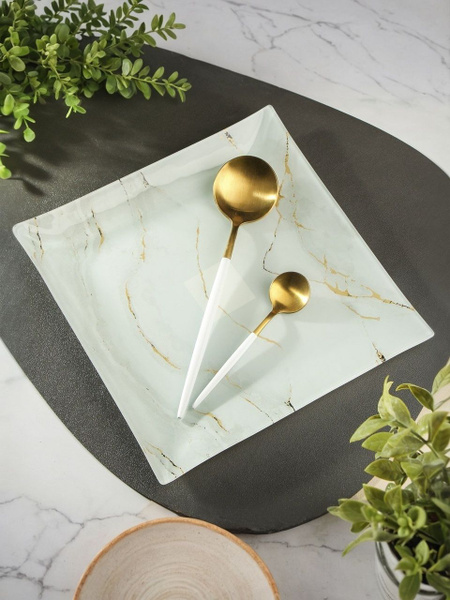 Тарелка DANIKS, Стекло, диаметр 23 см купить c доставкой на OZON по низкой цене (2980004937)