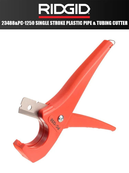 Ridgid 23488 PC-1250 Однотактный резак для пластиковых труб и трубок ...
