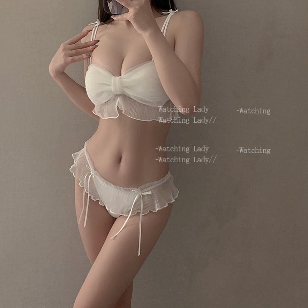 Комплект белья Женский SYJWY черный Пряжка Хлопок, Нейлон Бахрома, Капюшон, размер 70A, 70B ...