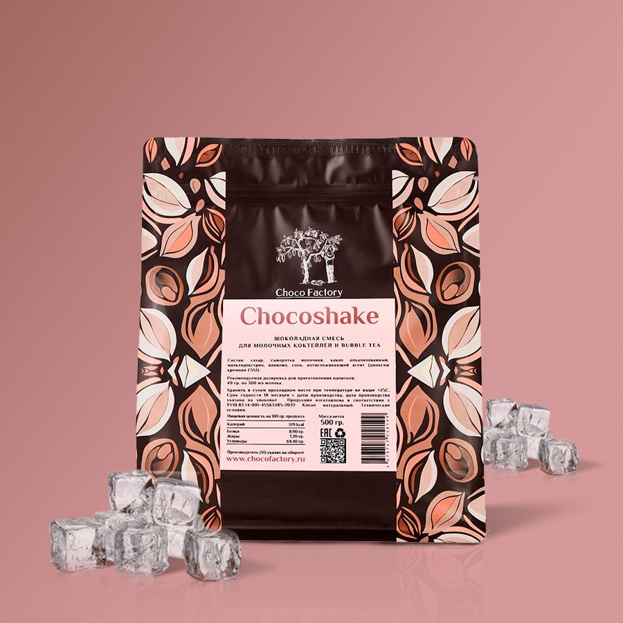 Шоколадная смесь для молочных коктейлей и Bubble Tea Chocofactory, 500 г купить на OZON по ...