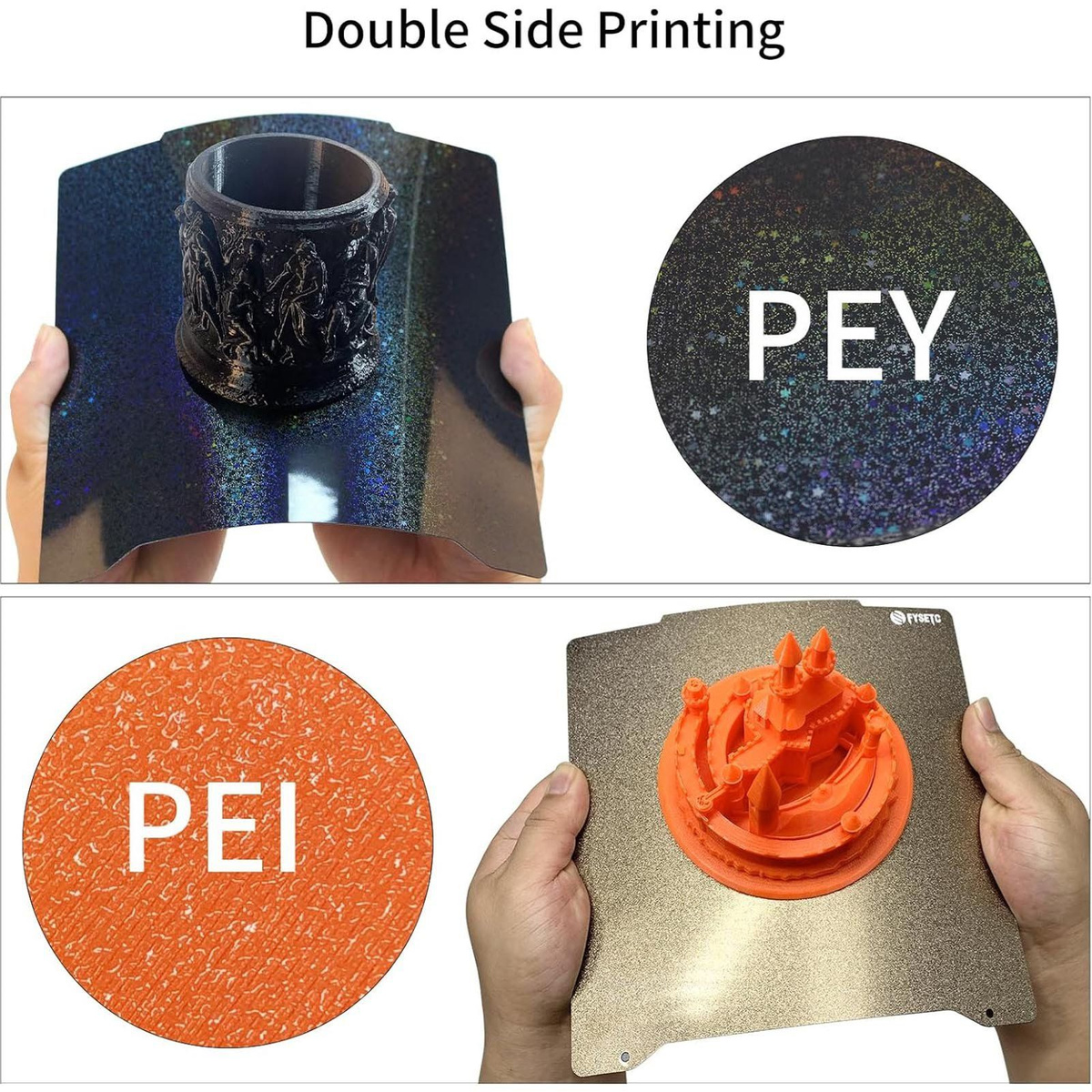 Платформа для печати 3D-принтера Пластина PEI/PEY 190*190мм Prusa ...