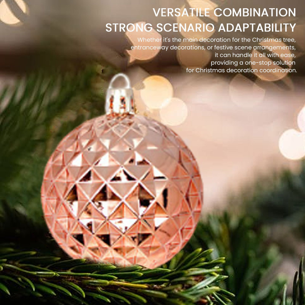 Новогодние декорации: 44 золотых и красных шарика (3 и 6 см) в ...