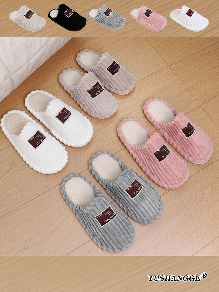 Тапочки Мужской, Женский TUSHANGGE, размер 36, 37 серый Перфорация Круглый нос Китай Зима купить ...