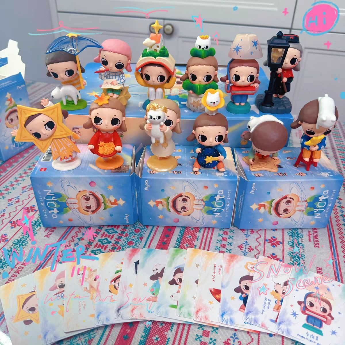 Коллекционная фигурка Слепая коробка POP MART Nyota We are All Stars Series Blind Box Figures ...