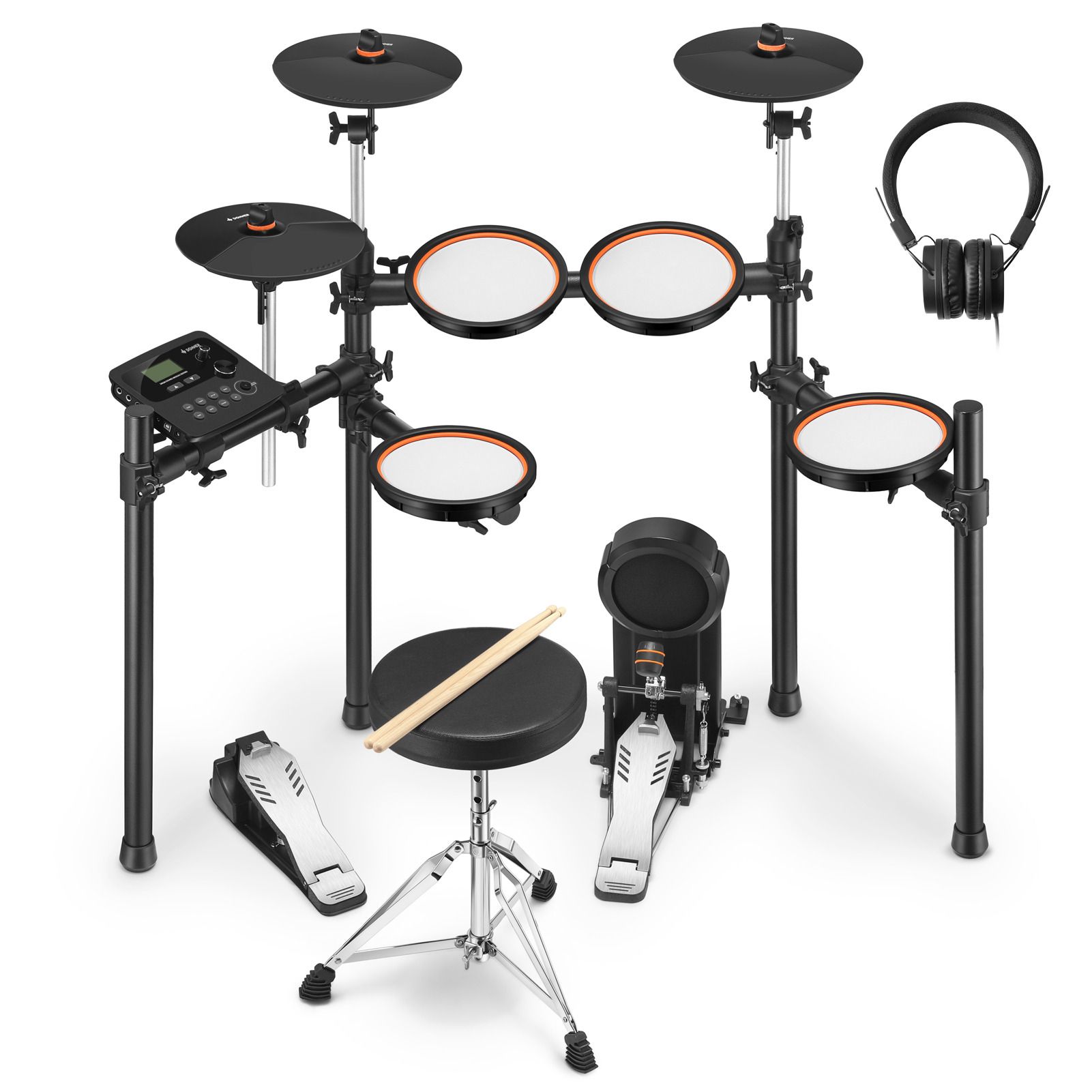 Электронная ударная установка DONNER DED-100 Electric Drum Set 5 Drums ...
