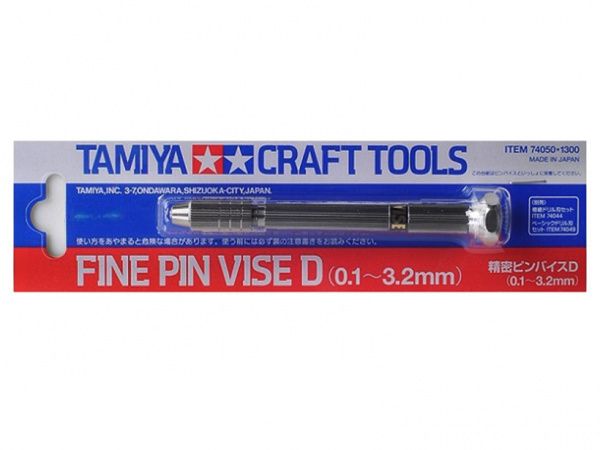 TAMIYA 74050 Fine Pin Vise D-ручка-зажим для сверел 0,1-3,2мм 1-3,2мм ...