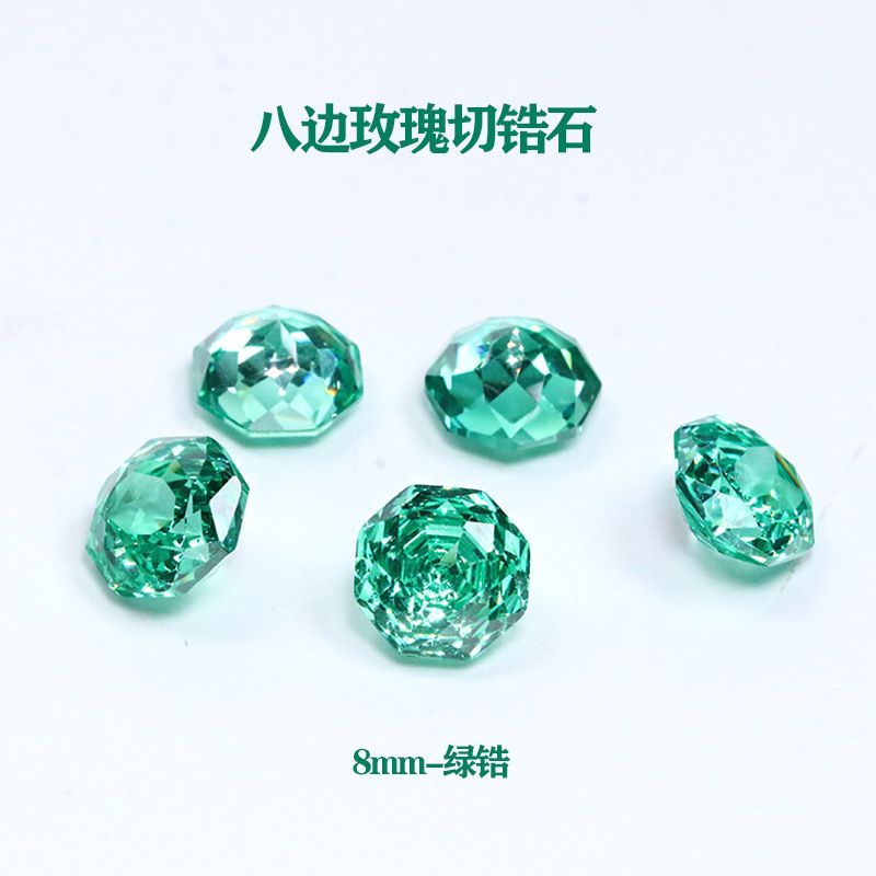 Зеленый цирконий Millenium Rose Cut Zirconia 8 мм 1 шт. купить на OZON ...