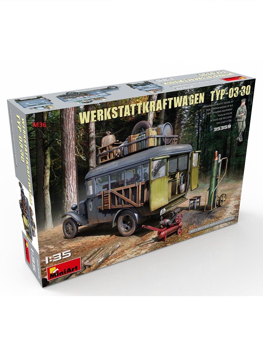MiniArt 35359 1/35 Мобильная автомастерская Тип 03-30 купить на OZON по ...