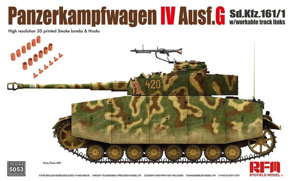 RFM 5053 1/35 Сборная модель Panzerkampfwagen IV Ausf. G Sd.Kfz. 161/1 ...