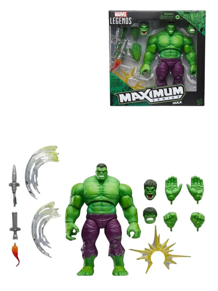 Hasbro фигурки Marvel Legends Maximun Series Action Figures Hulk-16cm ...