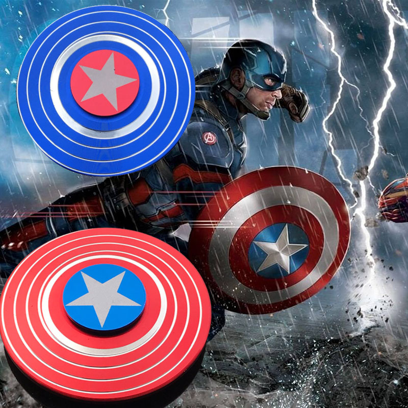 Алюминиевый сплав капитан Америка EDC Fidget Spinner Toys купить на ...